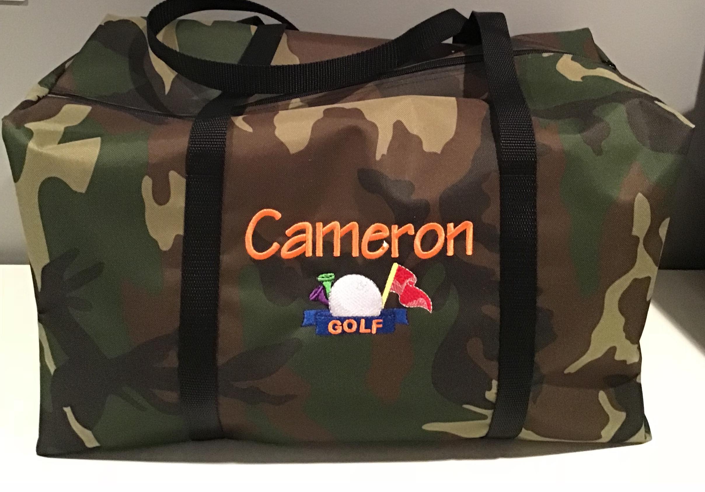 Golf Embroidered Duffel