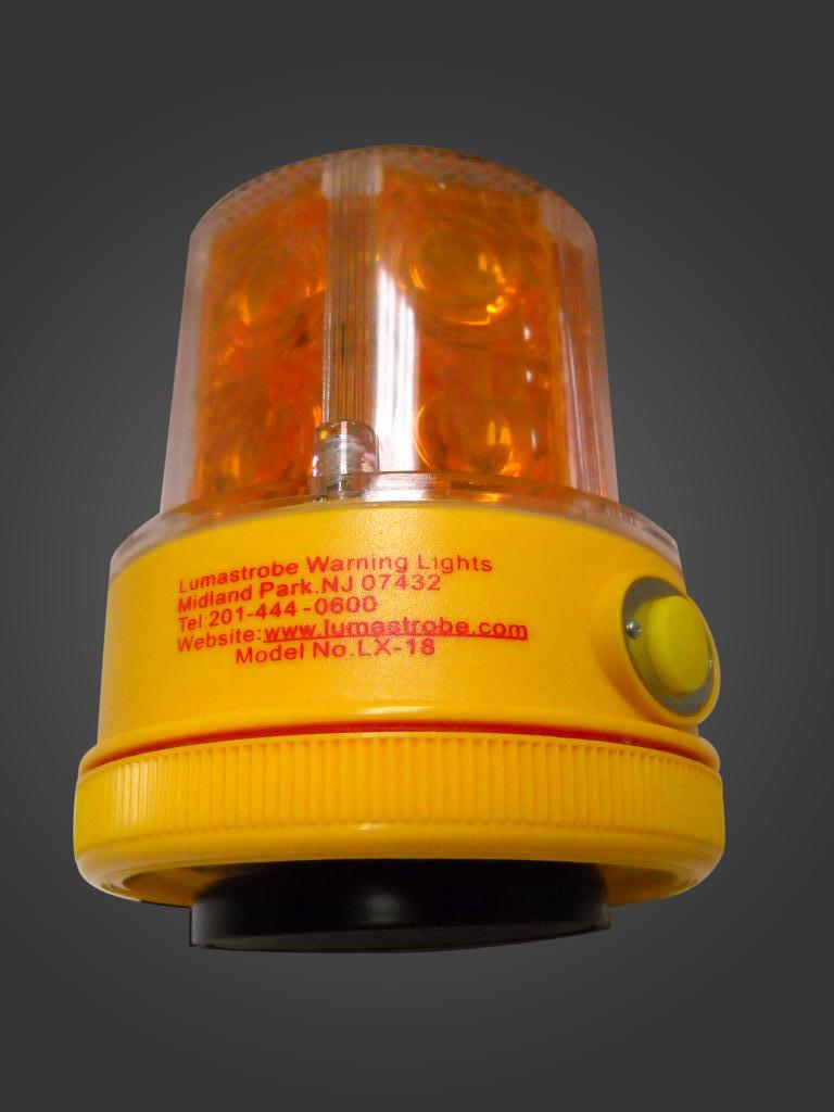 LED Warning Beacon with Heavy Duty Magnetic Base LX-18-M