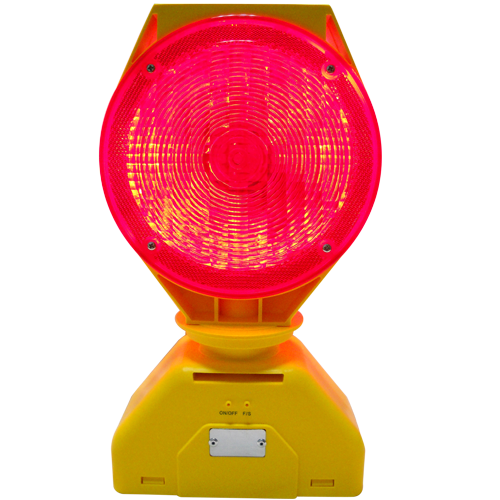 Barricade Light Flashing and Steady On