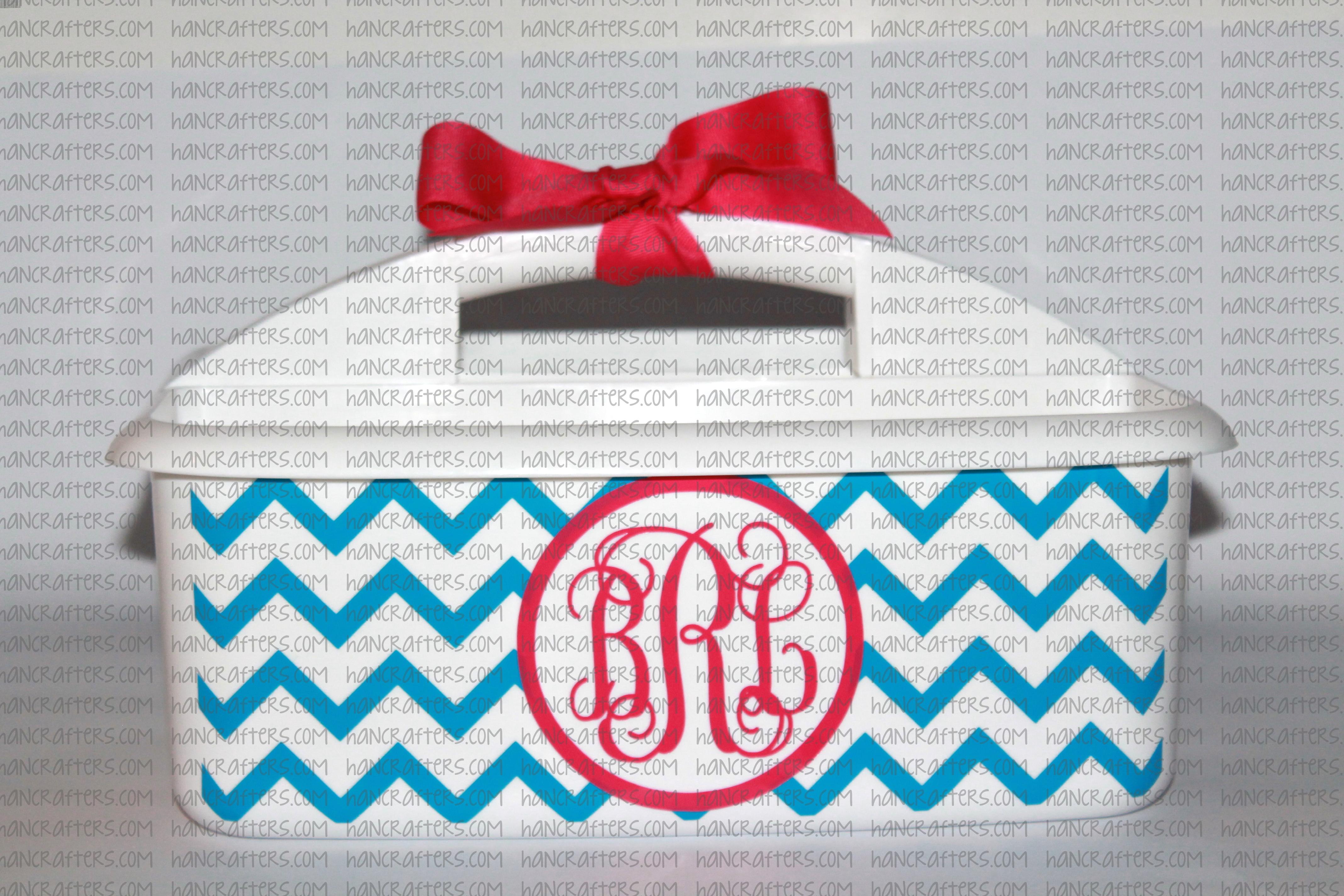 Personalized Shower Caddy -(monogram one)