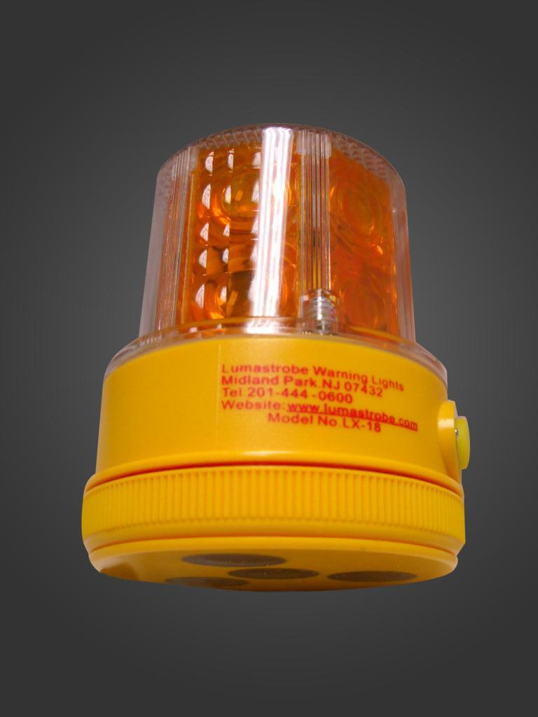 LED Strobe Warning Light w/ Standard Magnetic Base LX-18-S