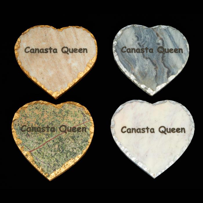 Canasta Marble Coasters
