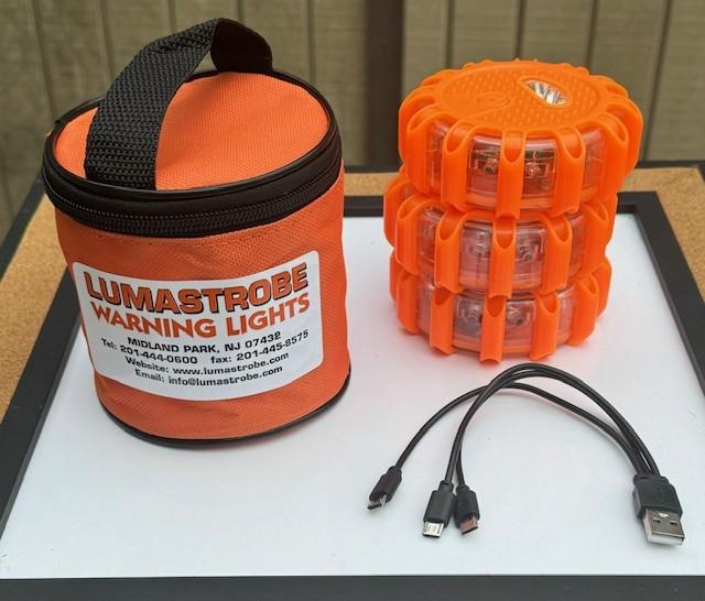 LED Flare 3-PK with carrying case RF-16-A-3PK