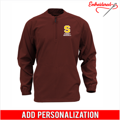 SUMMIT TRAVEL BB GEAR '25: MAROON LONG SLEEVE CAGE JACKET