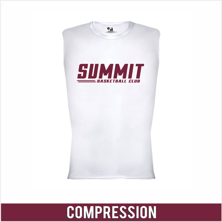 SBC '25-'26: WHITE COMPRESSION SLEEVELESS T