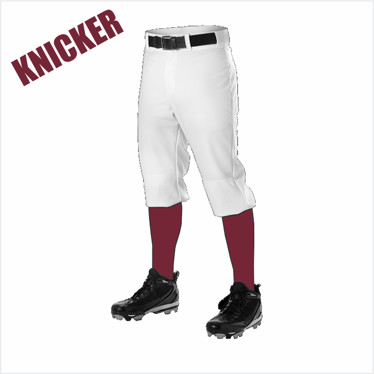 SUMMIT TRAVEL BASEBALL '25: WHITE GAME PANT KNICKER LENGTH