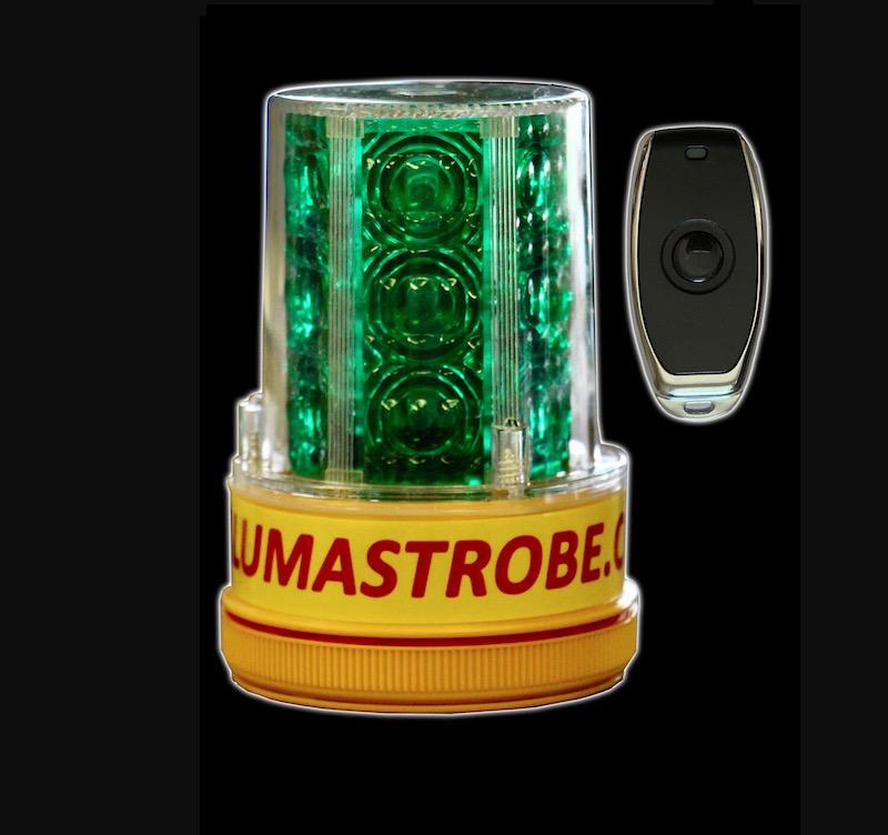 LX-36-RC REMOTE CONTROLLED LED BEACON BATTERY POWERED