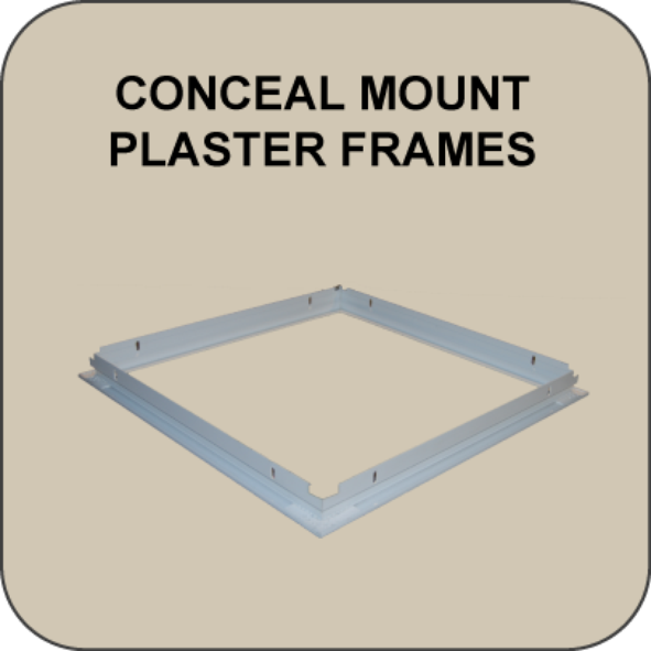 Conceal Mount Plaster Frames