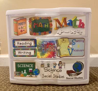 Subject Organizer-3 Drawer Box